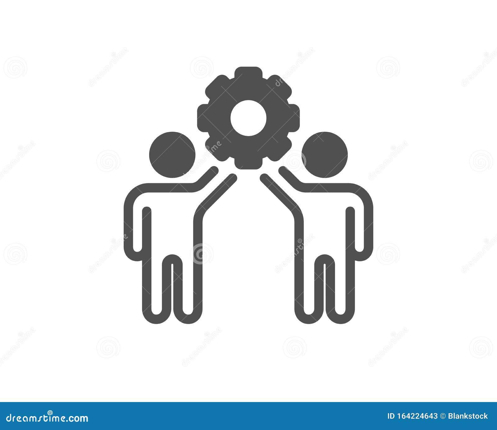 Employees Teamwork Icon. Collaboration Sign. Development Partners ...