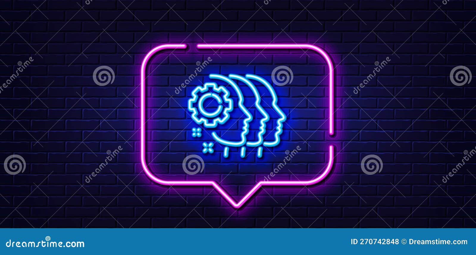 Employees Teamwork Line Icon. Collaboration Sign. Development Partners ...