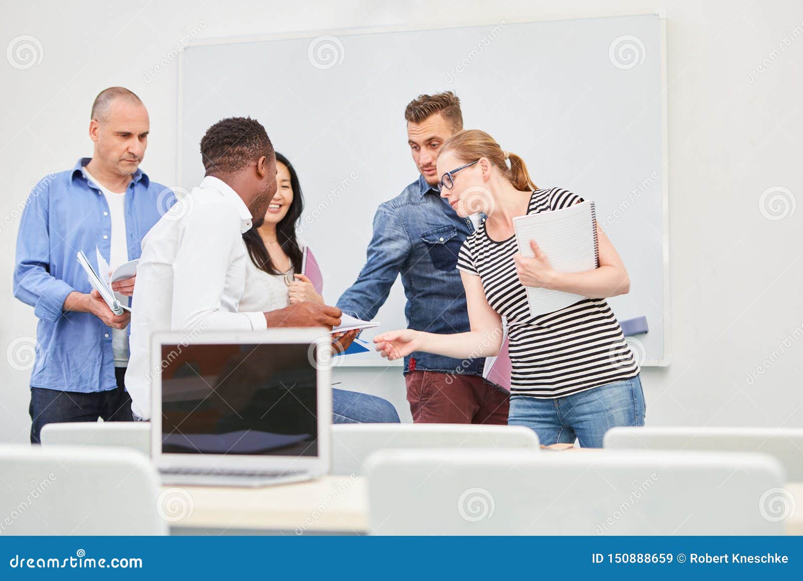 Employees in a Training Seminar Stock Image - Image of room, office ...