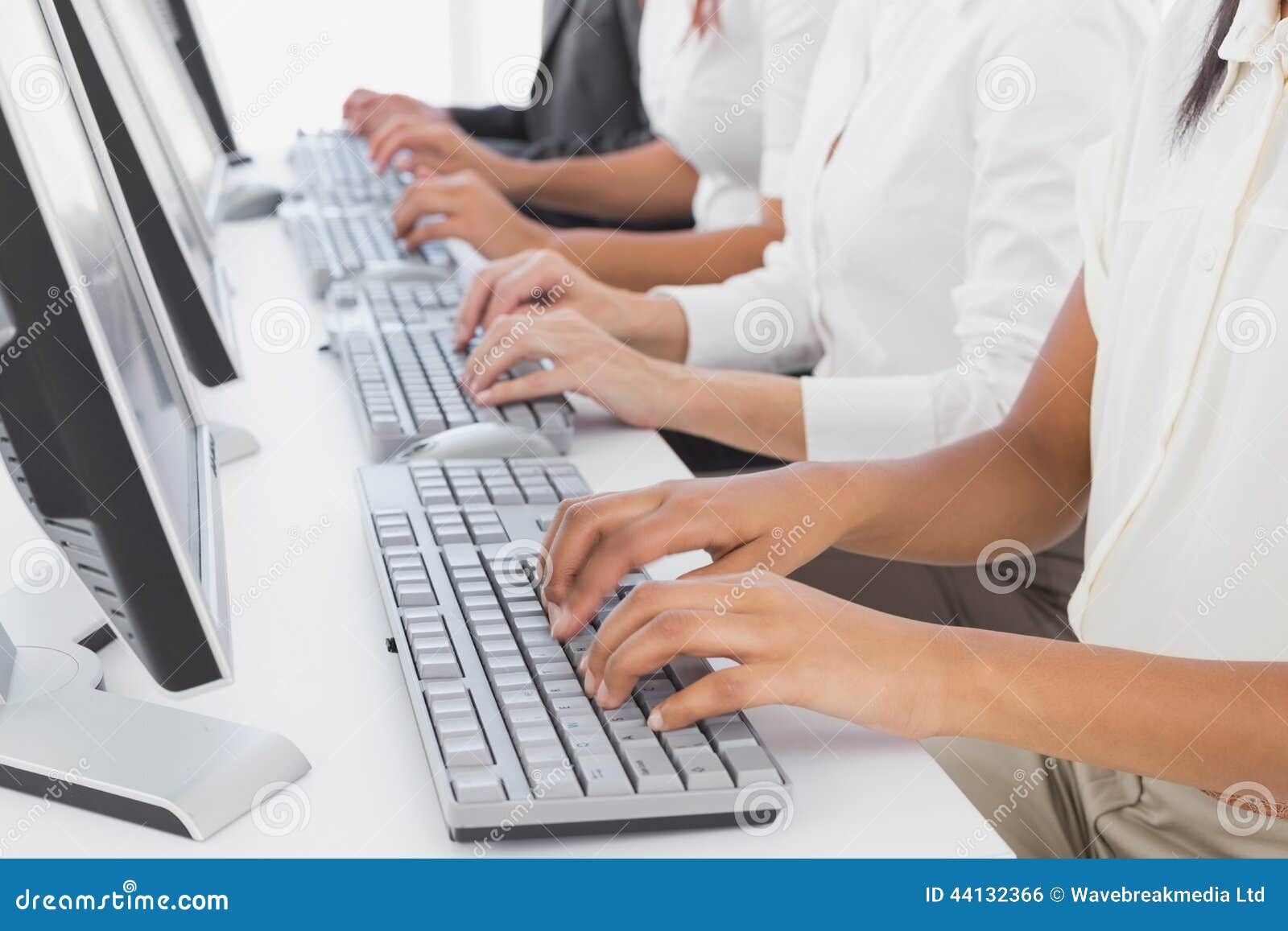 Employees Typing Their Computers Stock Images - Download 27 Royalty ...