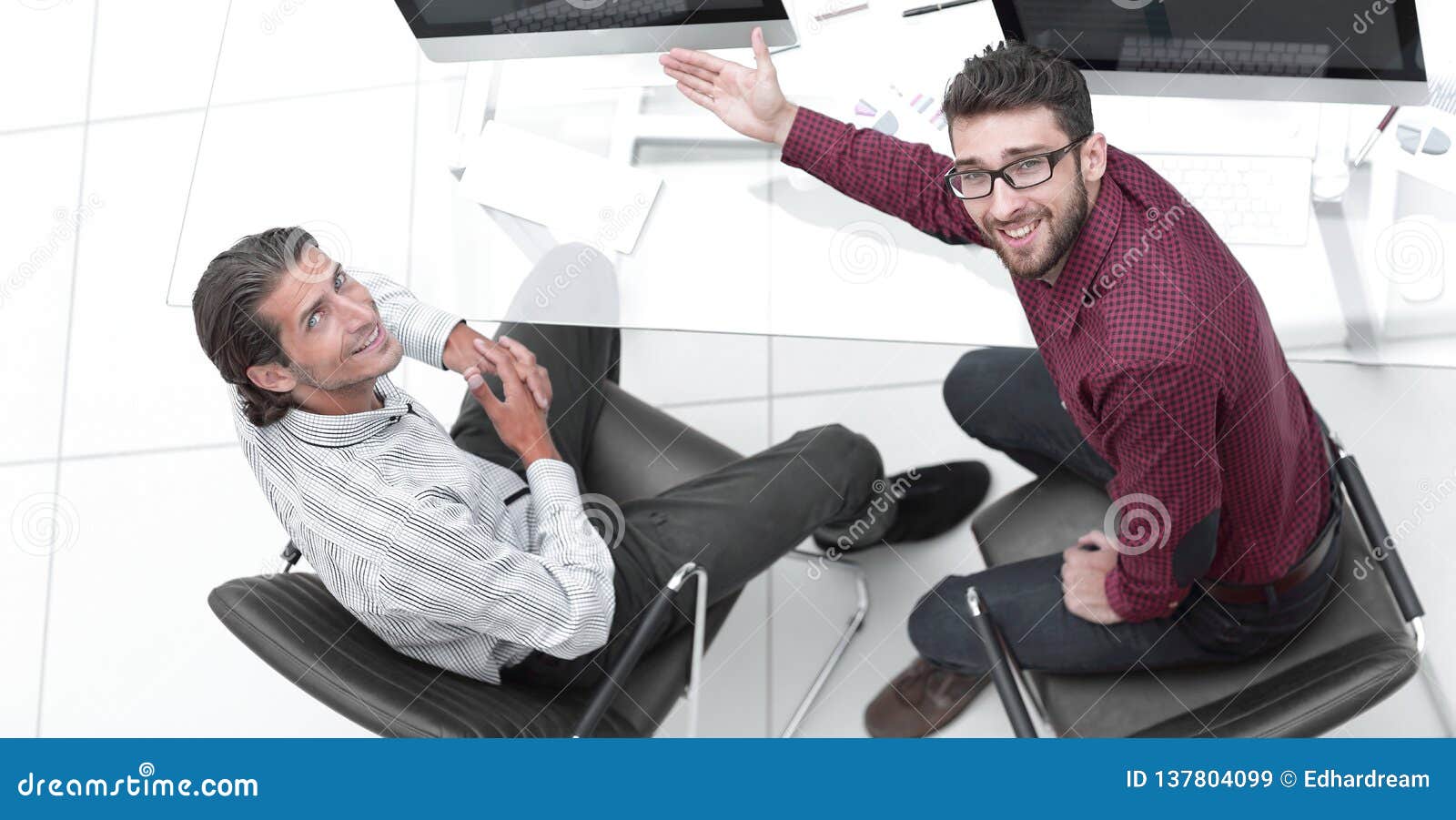Employees Work on Computers Stock Image - Image of manager, corporate ...