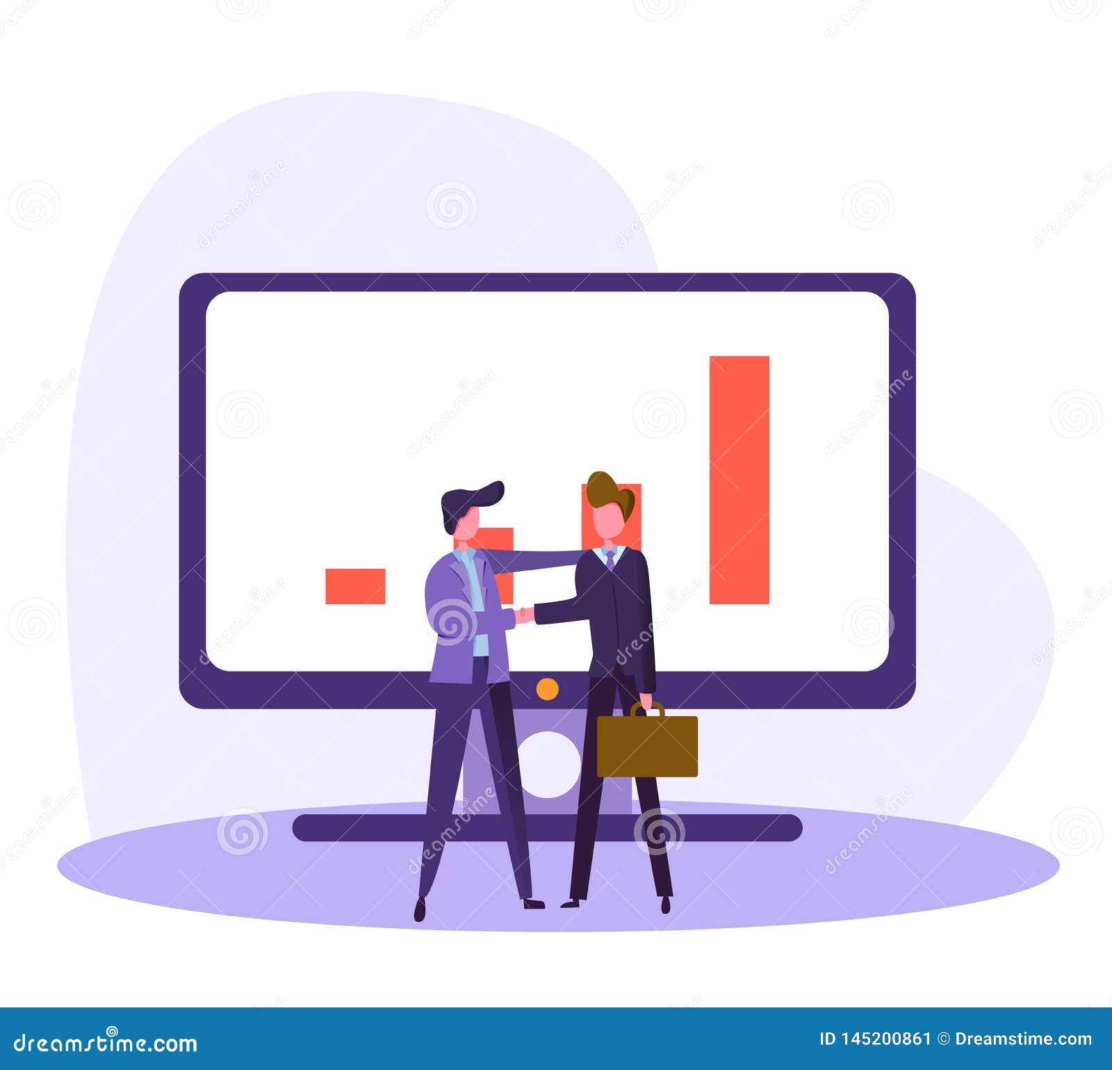 Employees Work Together, Office Workers Work Like a Good Team Stock ...