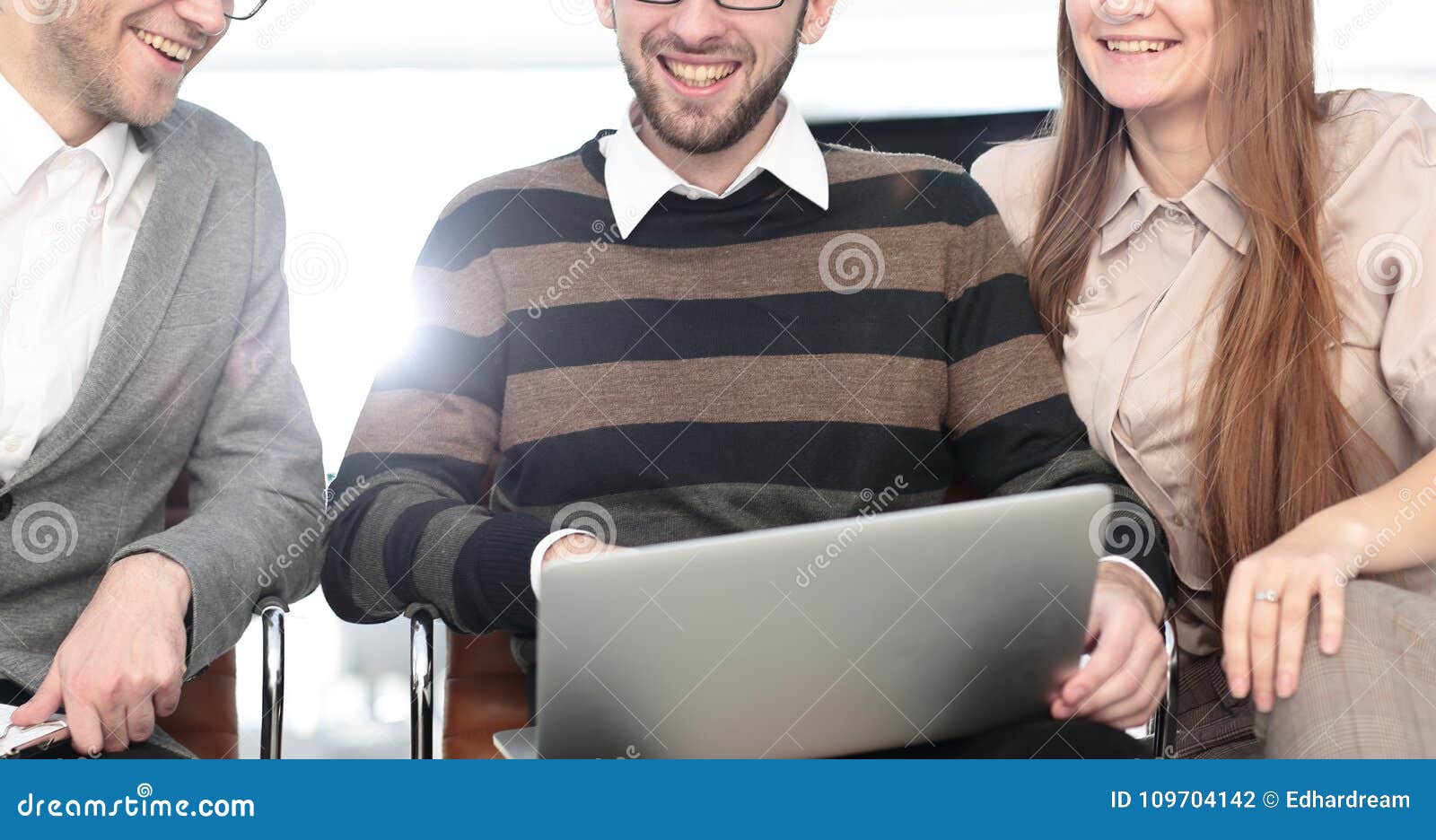 Employees Working on Laptop Stock Photo - Image of colleagues, office ...