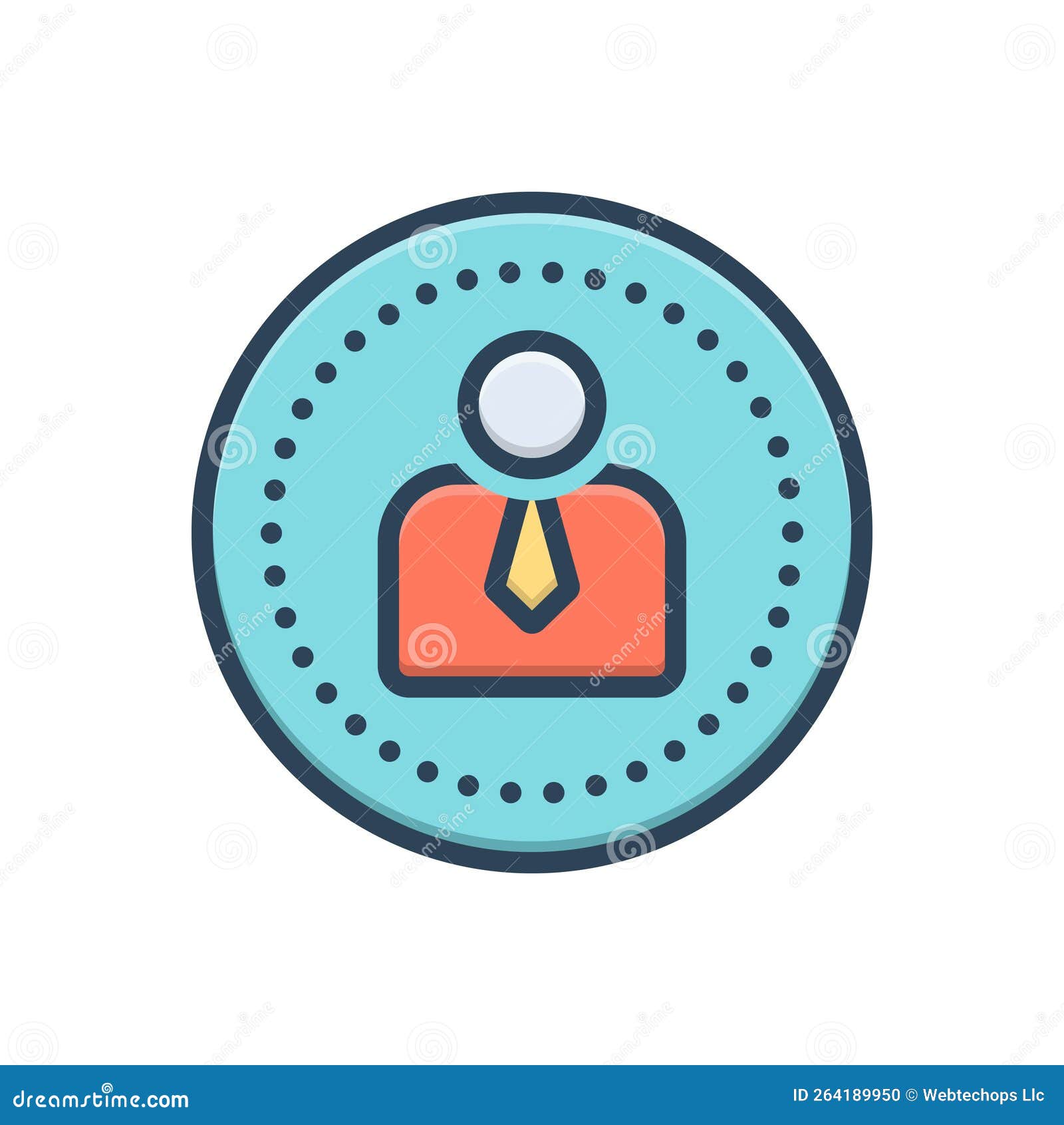 Color Illustration Icon for Employer, Head and Boss Stock Vector ...