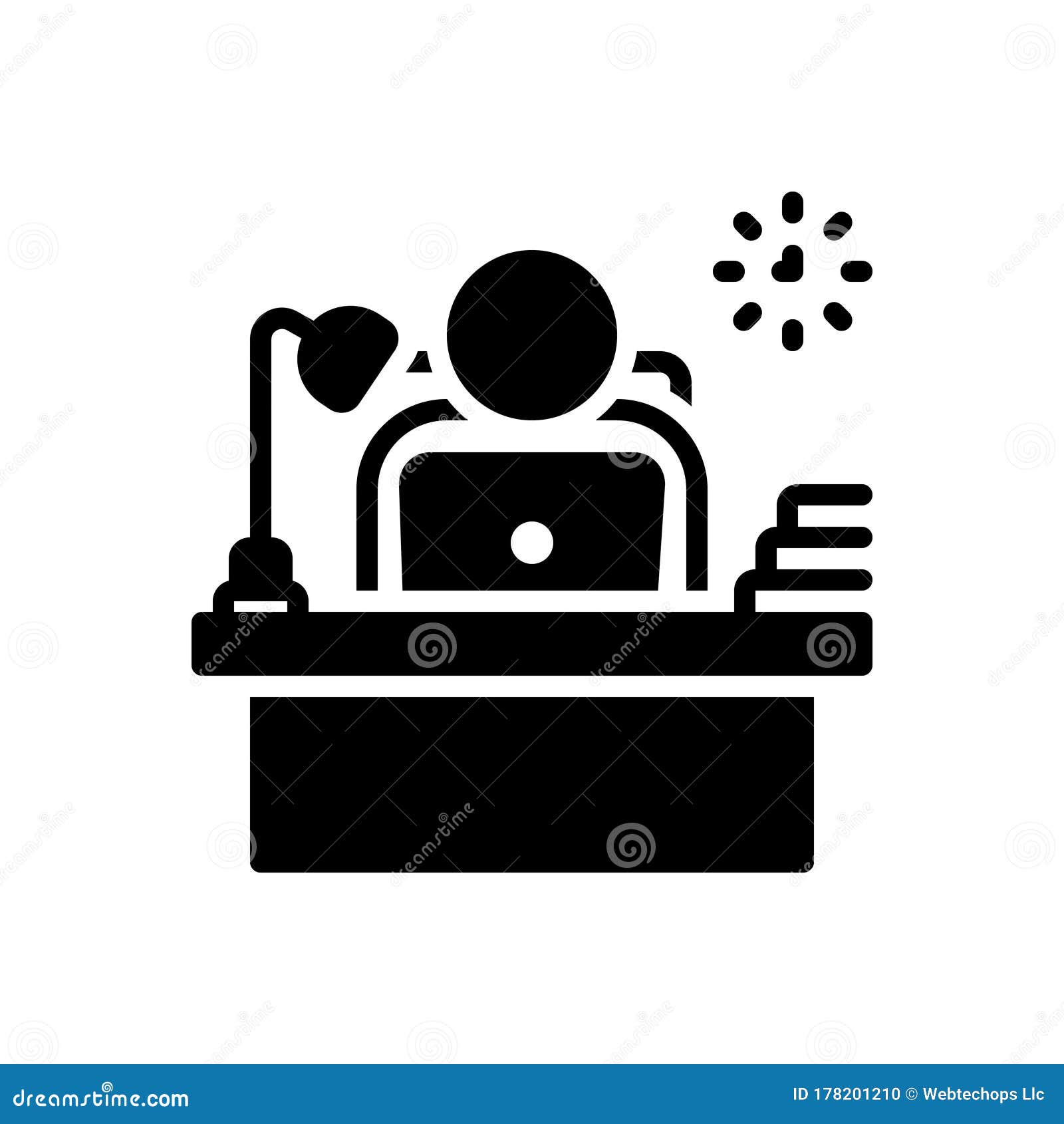 Black Solid Icon for Employer, Proprietor and Owner Stock Vector ...