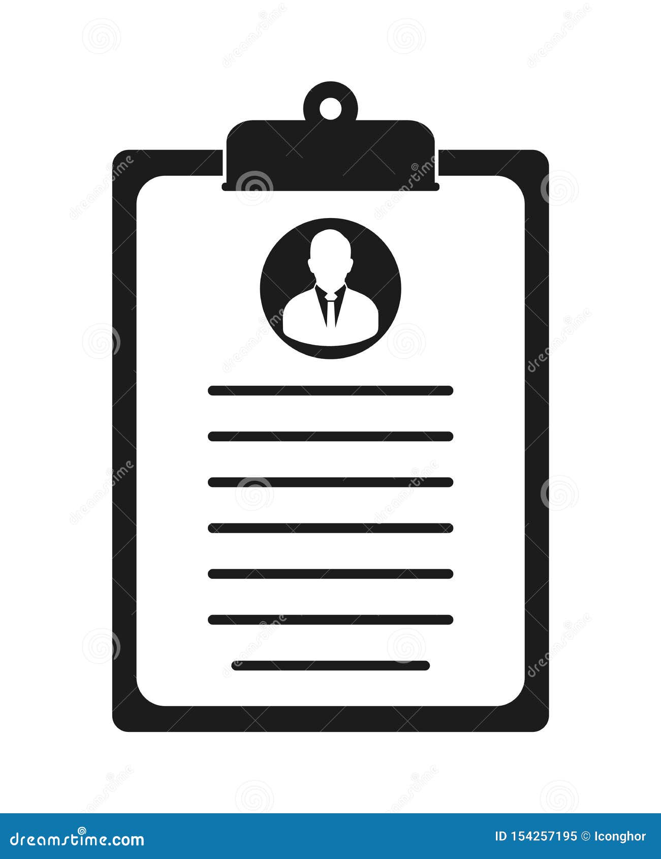 Employer information icon. stock vector. Illustration of human - 154257195