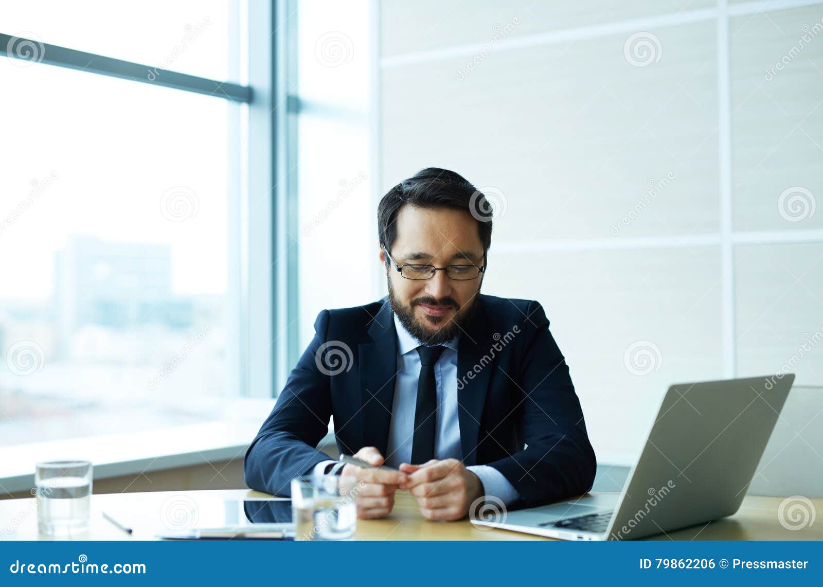 Employer in office stock photo. Image of business, asian - 79862206