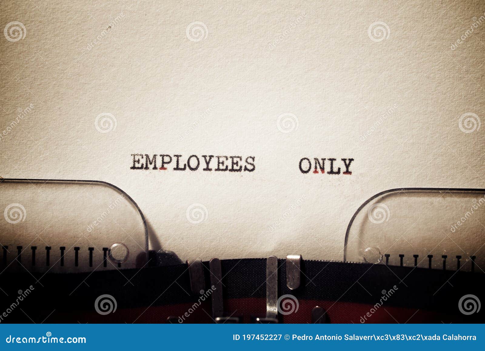 Employers only phrase stock image. Image of retro, sentence - 197452227