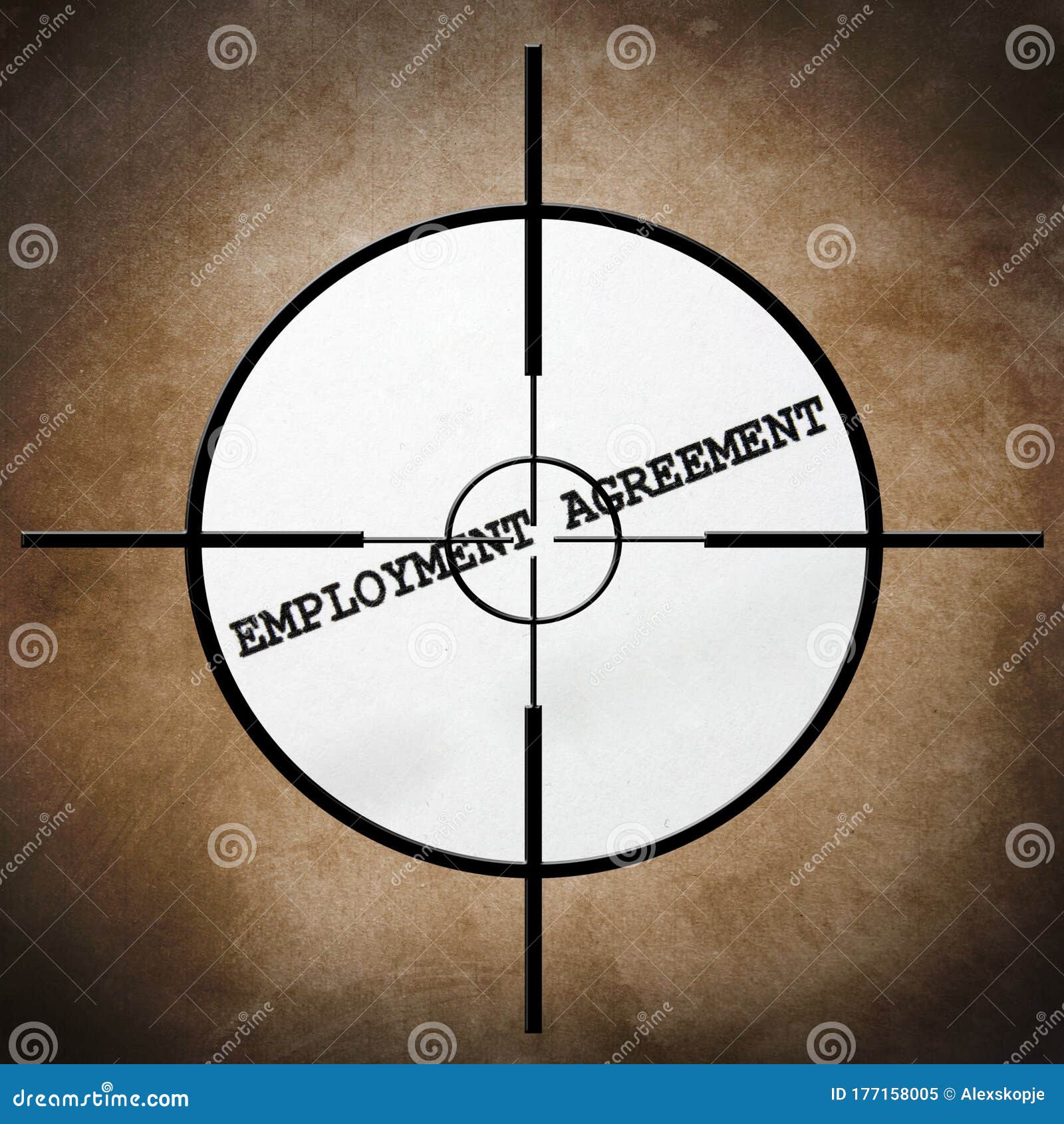 Employment Agreement Target Stock Image - Image of conceptual, recruit ...