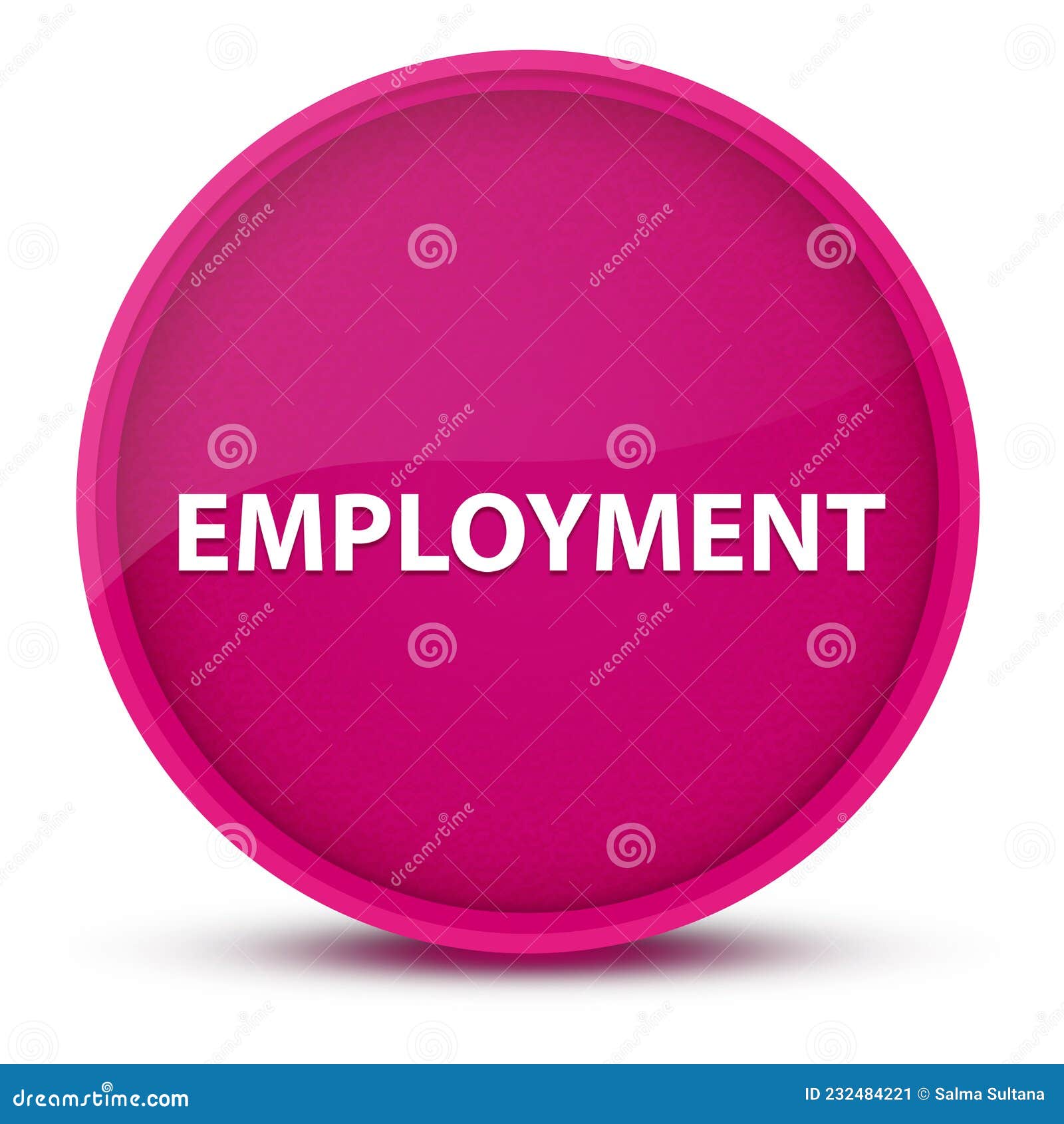 Employment Luxurious Glossy Pink Round Button Abstract Stock ...