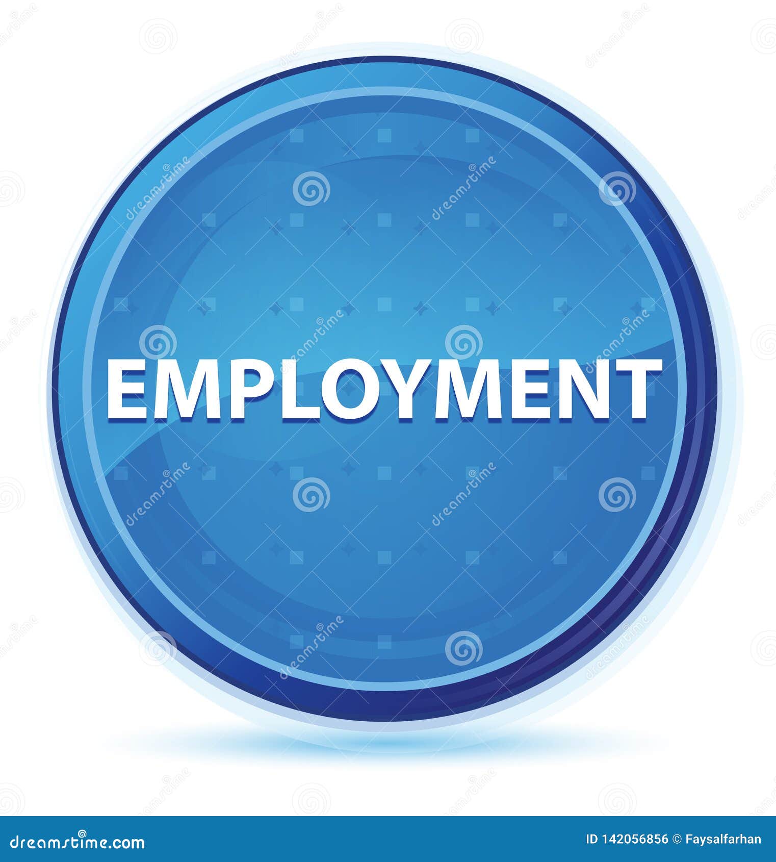 Employment Midnight Blue Prime Round Button Stock Vector - Illustration ...