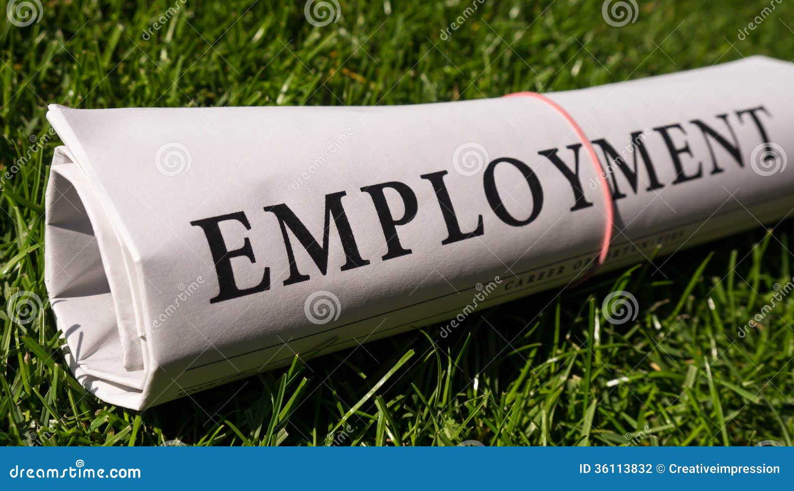 Employment newspaper stock photo. Image of media, design - 36113832