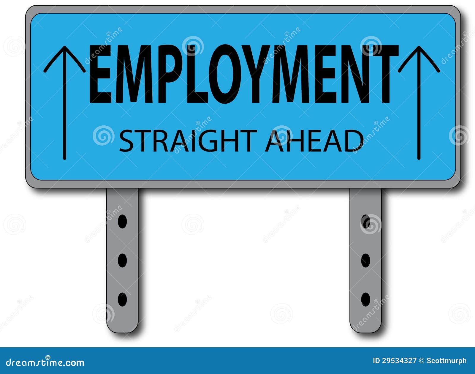 Employment Sign Concept stock illustration. Image of road - 29534327