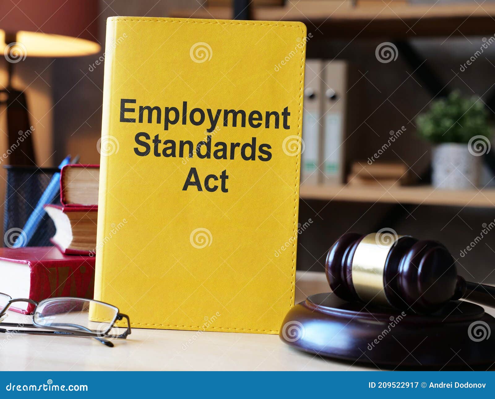 Employment Standards Act is Shown on the Conceptual Photo Stock Image ...