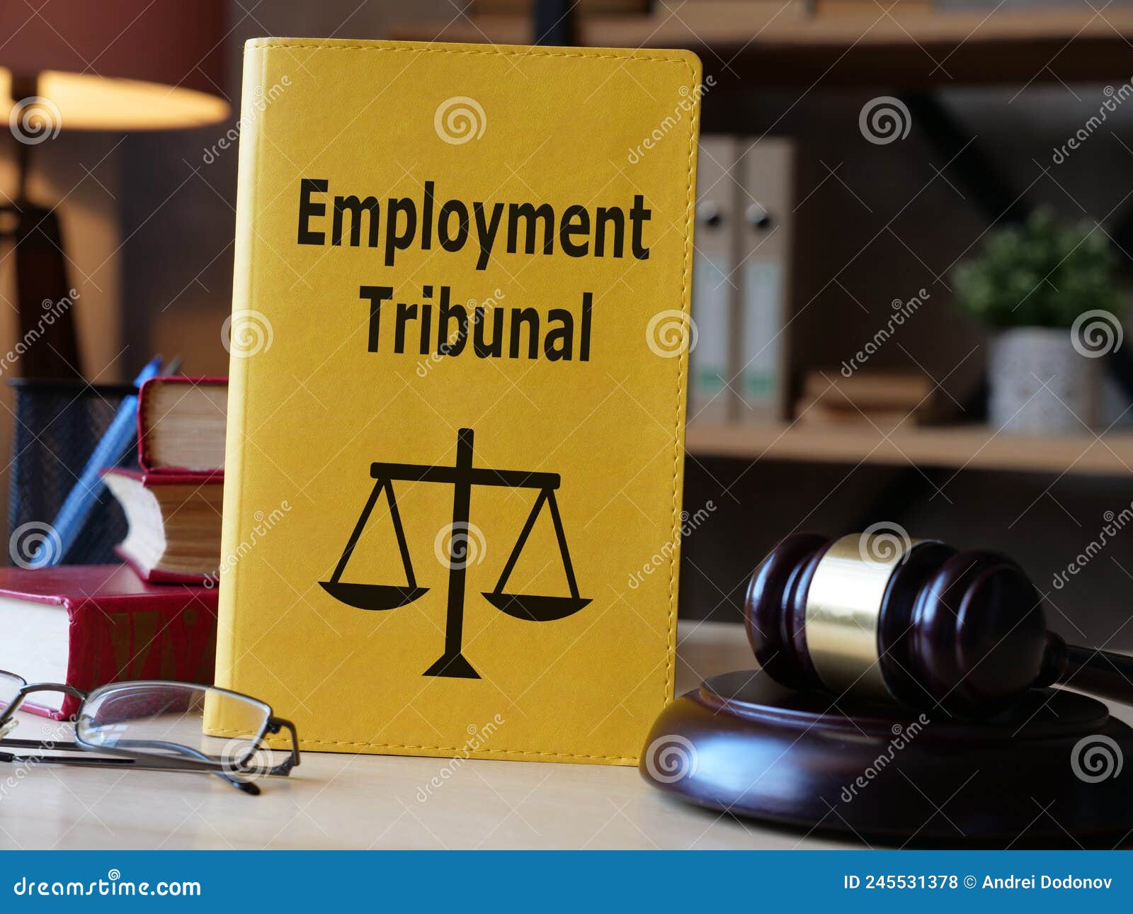 Employment Tribunal is Shown on the Book Using the Text Stock Photo ...