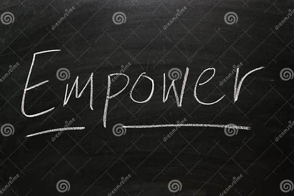 Empower stock image. Image of team, chalk, management - 14144381