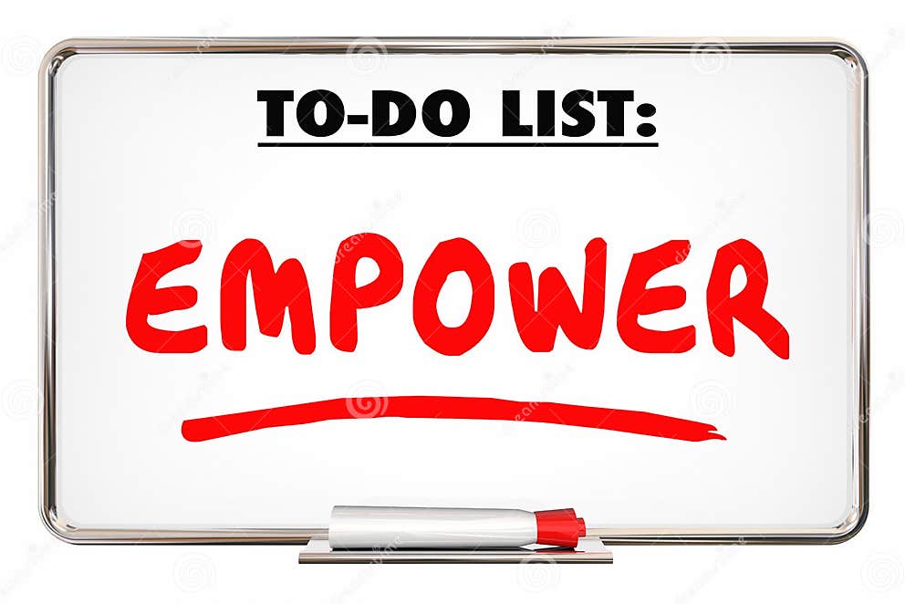 Empower Allow Permit Entrust Writing Word Stock Illustration ...