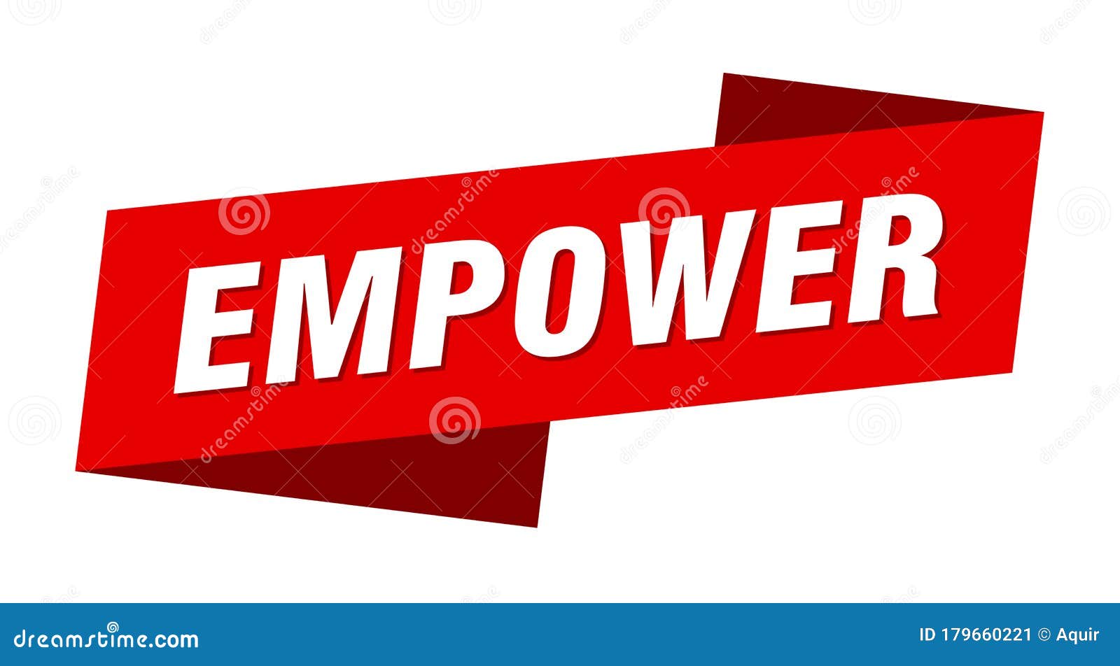 Empower Banner Template. Empower Ribbon Label Stock Vector ...
