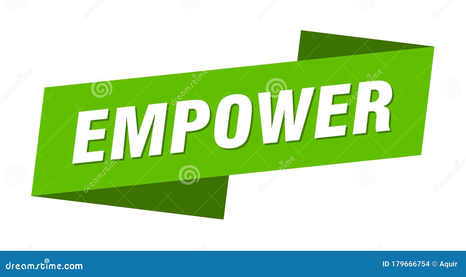 Empower Banner Template. Empower Ribbon Label Stock Vector ...