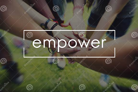 Empower Enable Inspire Lead Concept Stock Photo - Image of global ...