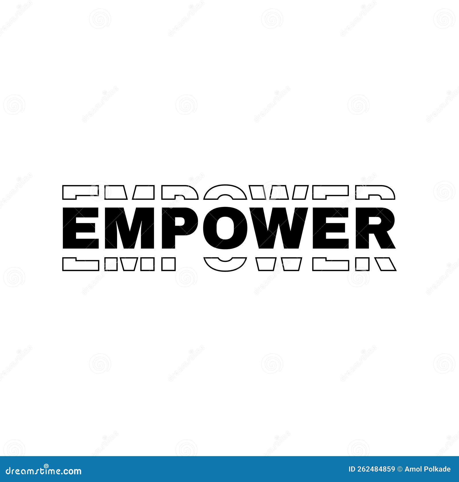 Empower Lettering Typography Vector Icon. Empower Typography Expression ...
