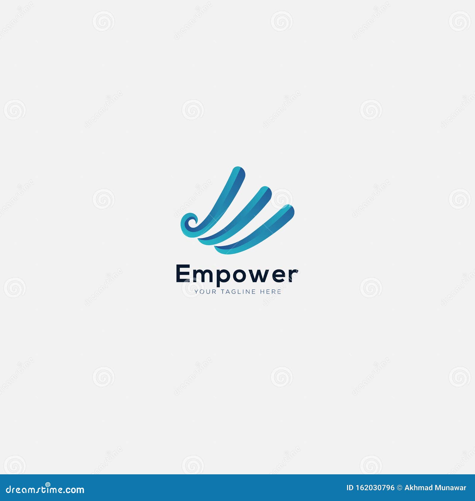 Empower Logo Design with Abstract Initial E Like Finance Stock Vector ...