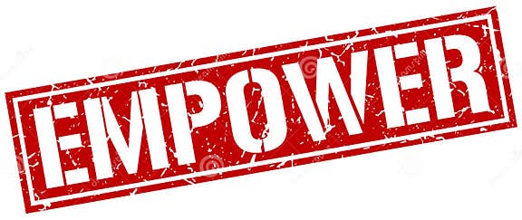 Empower square stamp stock vector. Illustration of badge - 84299480