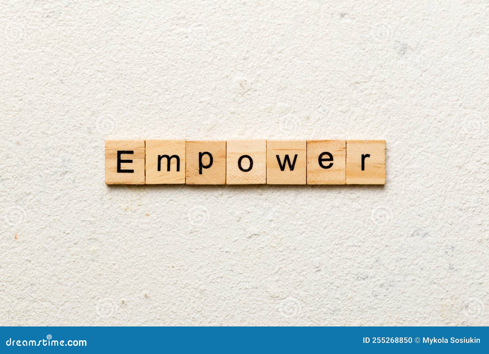Empower Word On Table Stock Image | CartoonDealer.com #81476179