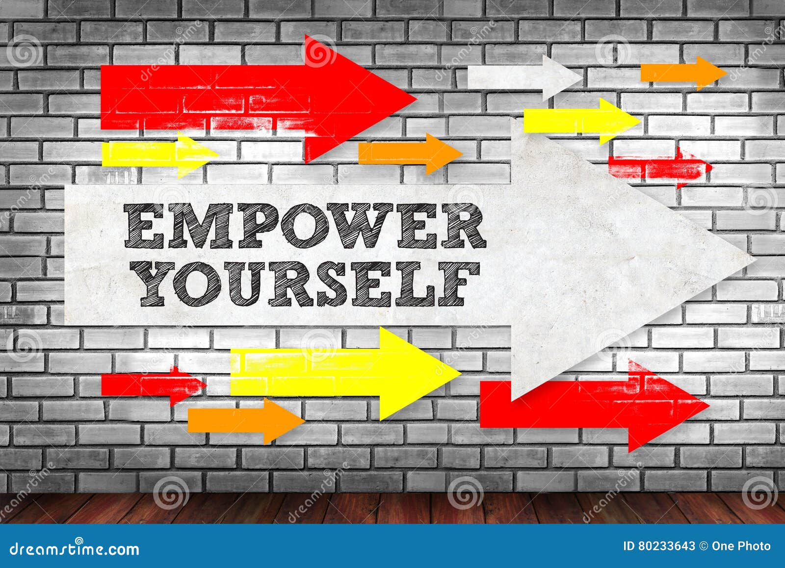 EMPOWER YOURSELF Businessman Working at Office Desk and Using a Stock ...