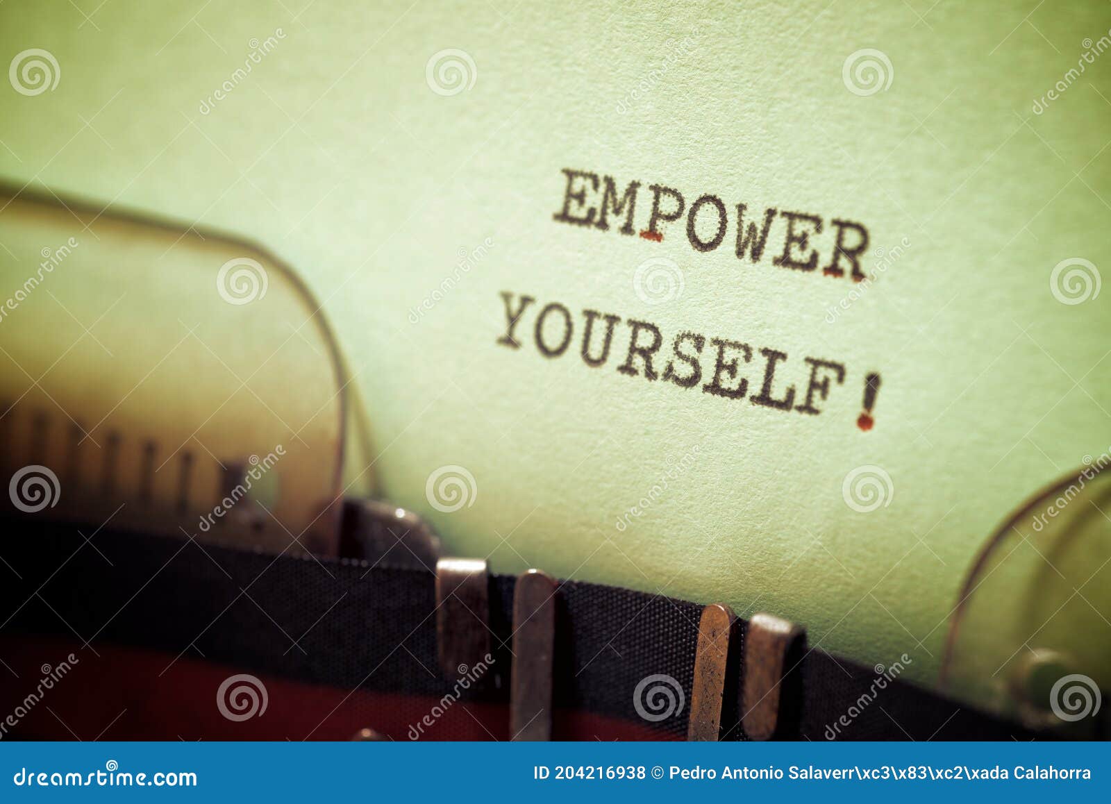 Empower yourself phrase stock photo. Image of sentence - 204216938