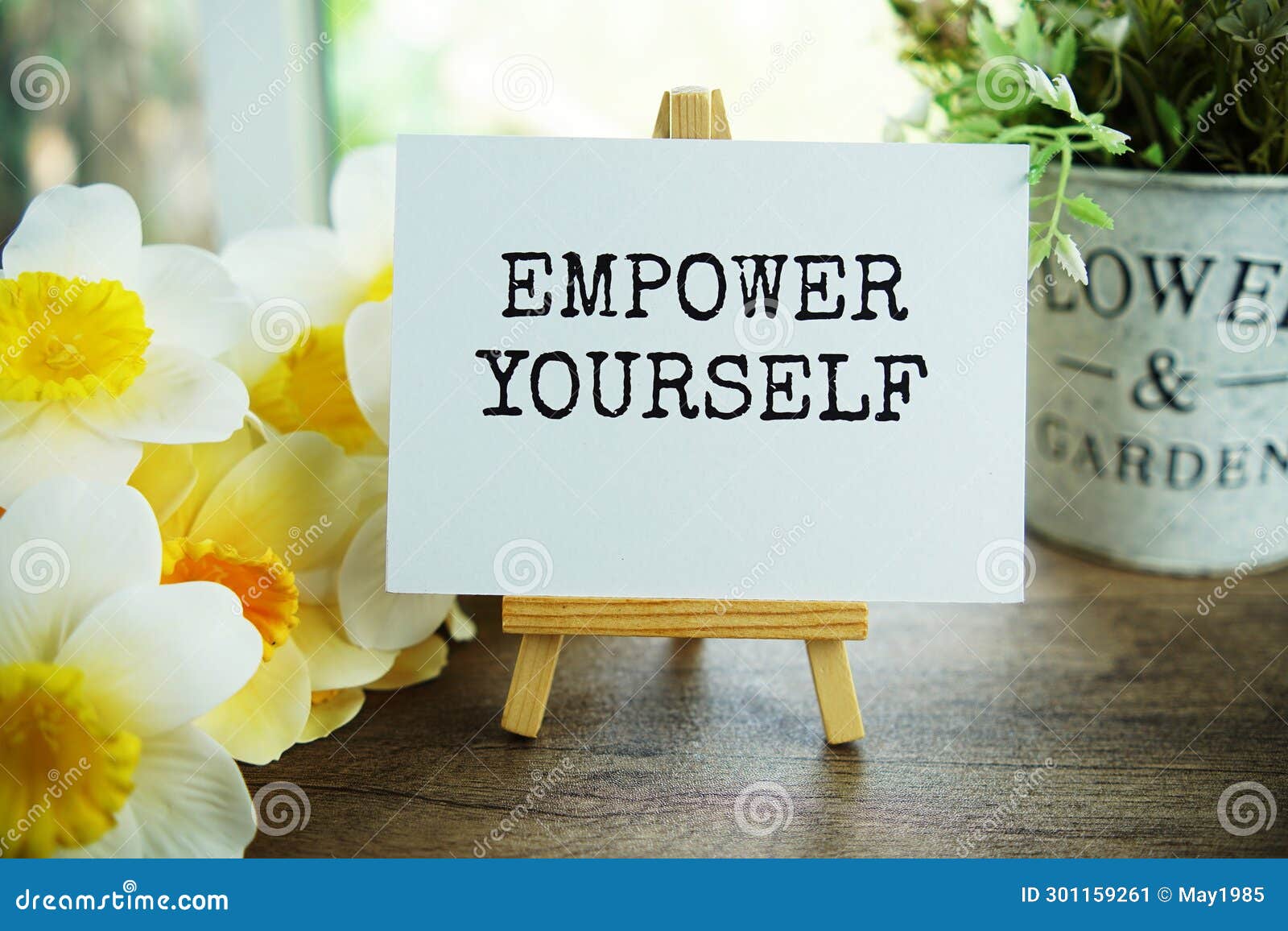 Empower Yourself Text Message, Inspiration Motivation Concept Stock ...