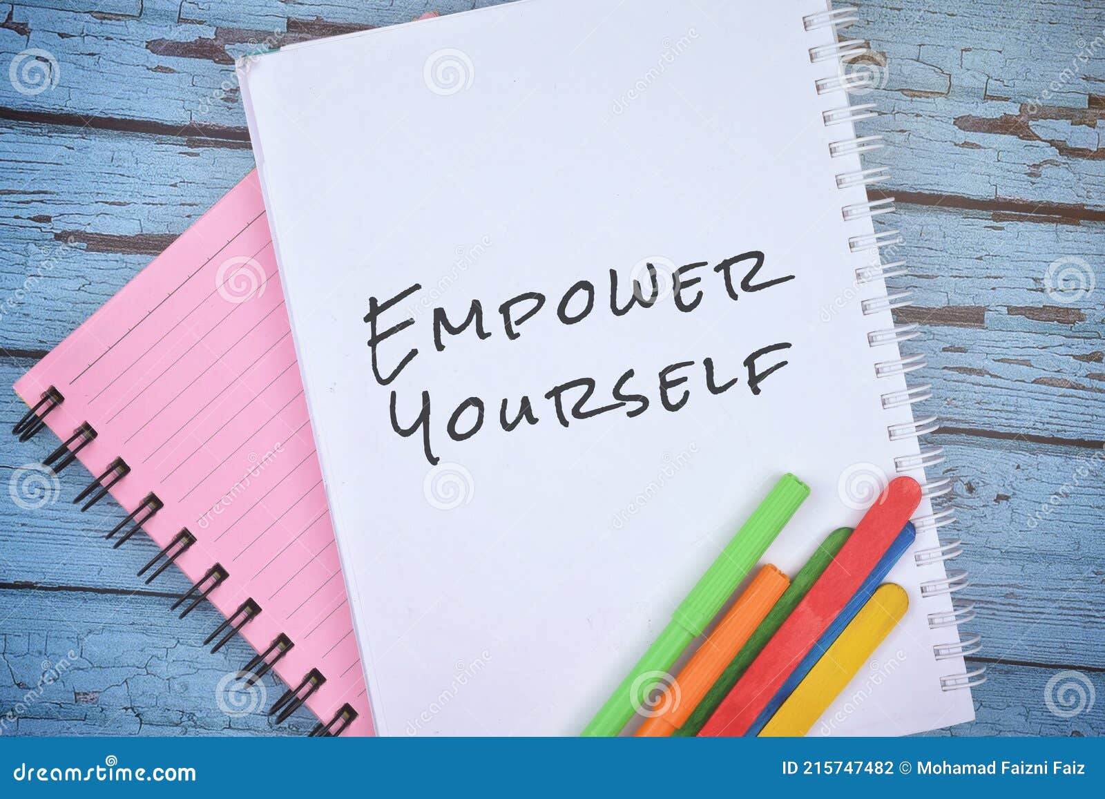 Empower Yourself Wording with Colorful Stick Stock Photo - Image of ...