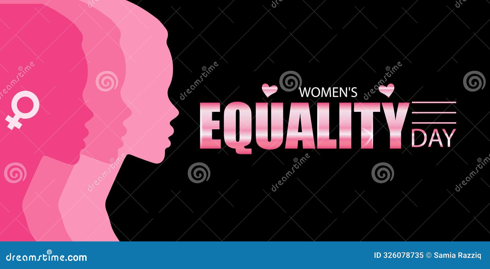 Empowering Women Illustration: Diverse Faces Unite For Gender Equality ...