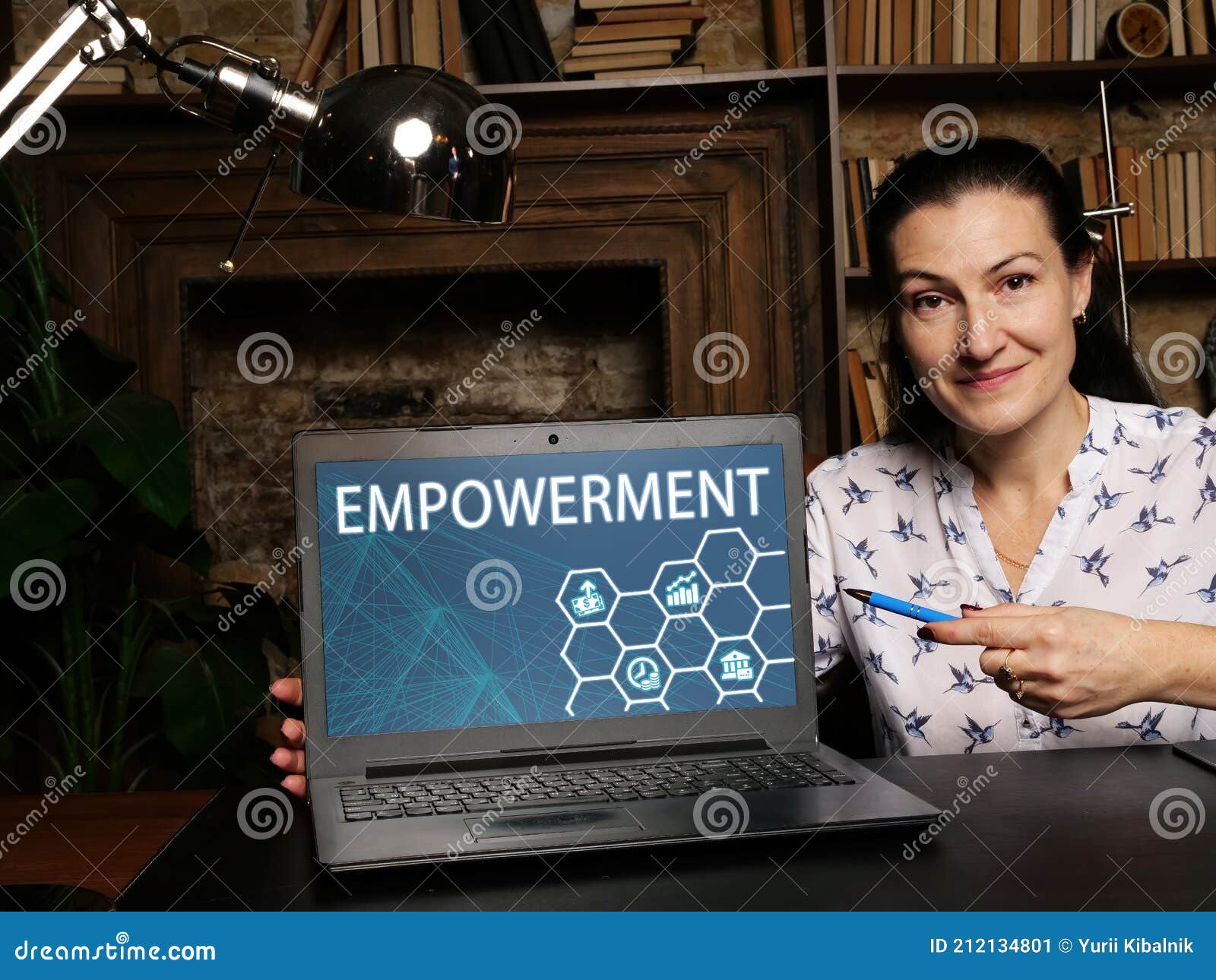 EMPOWERMENT Phrase on the Computer. Business Concept about the Degree ...