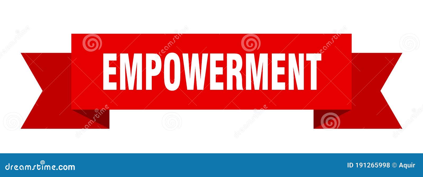 Empowerment ribbon. stock vector. Illustration of label - 191265998