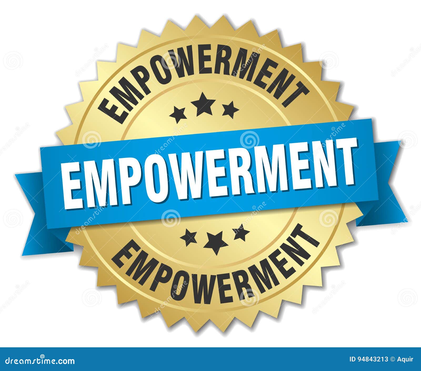 Empowerment Round Isolated Badge Stock Vector - Illustration of circle ...