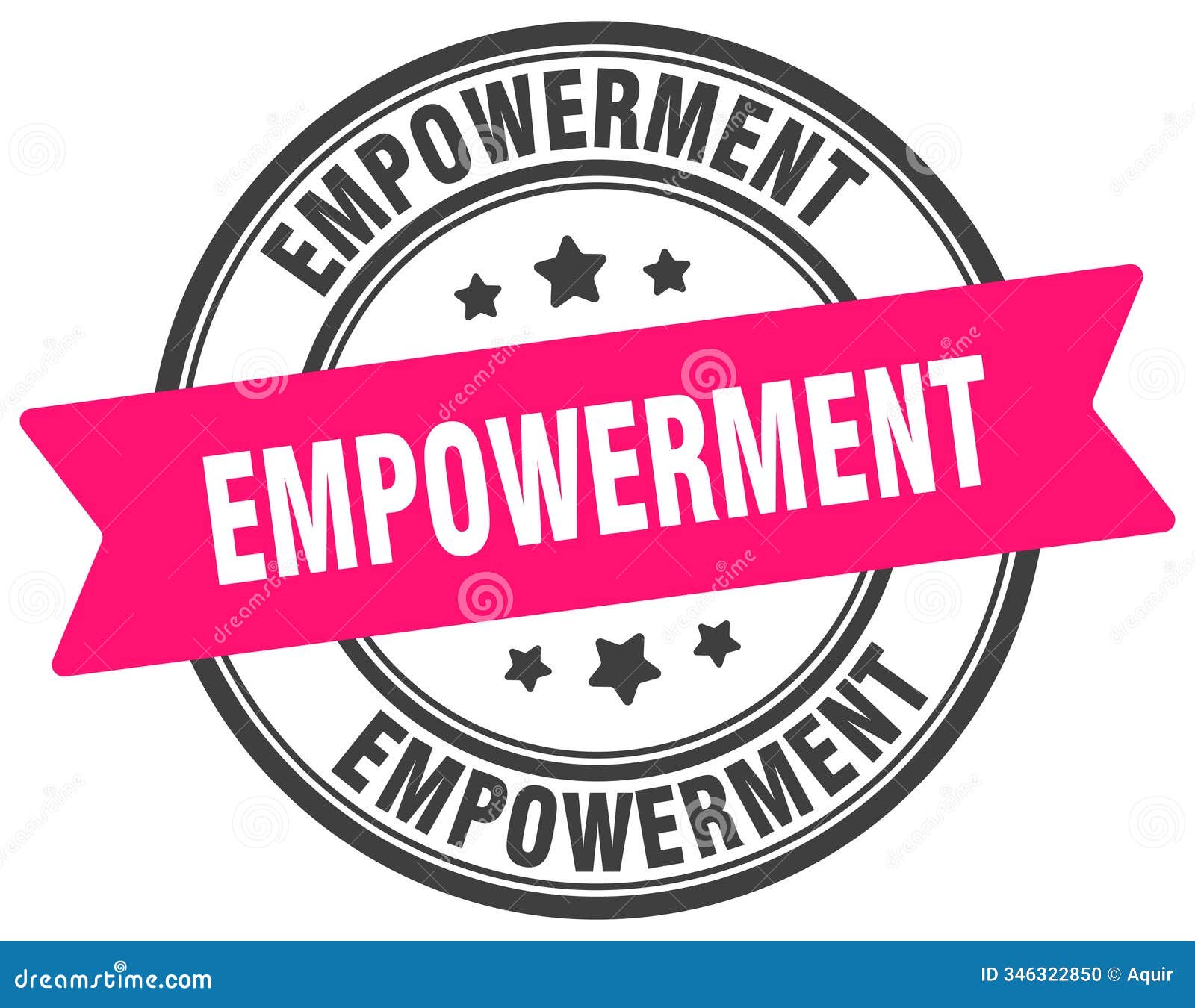 Empowerment Stamp. Empowerment Label on Transparent Background. Round ...
