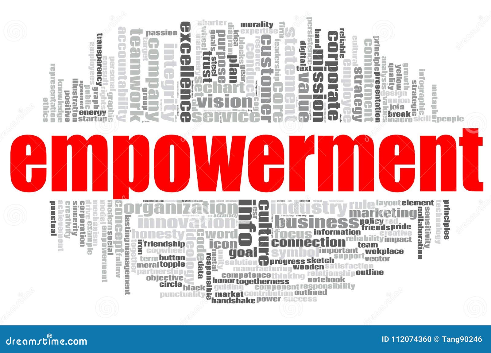 3d Empowerment Word Cloud Concept - Illustration Royalty-Free Stock ...