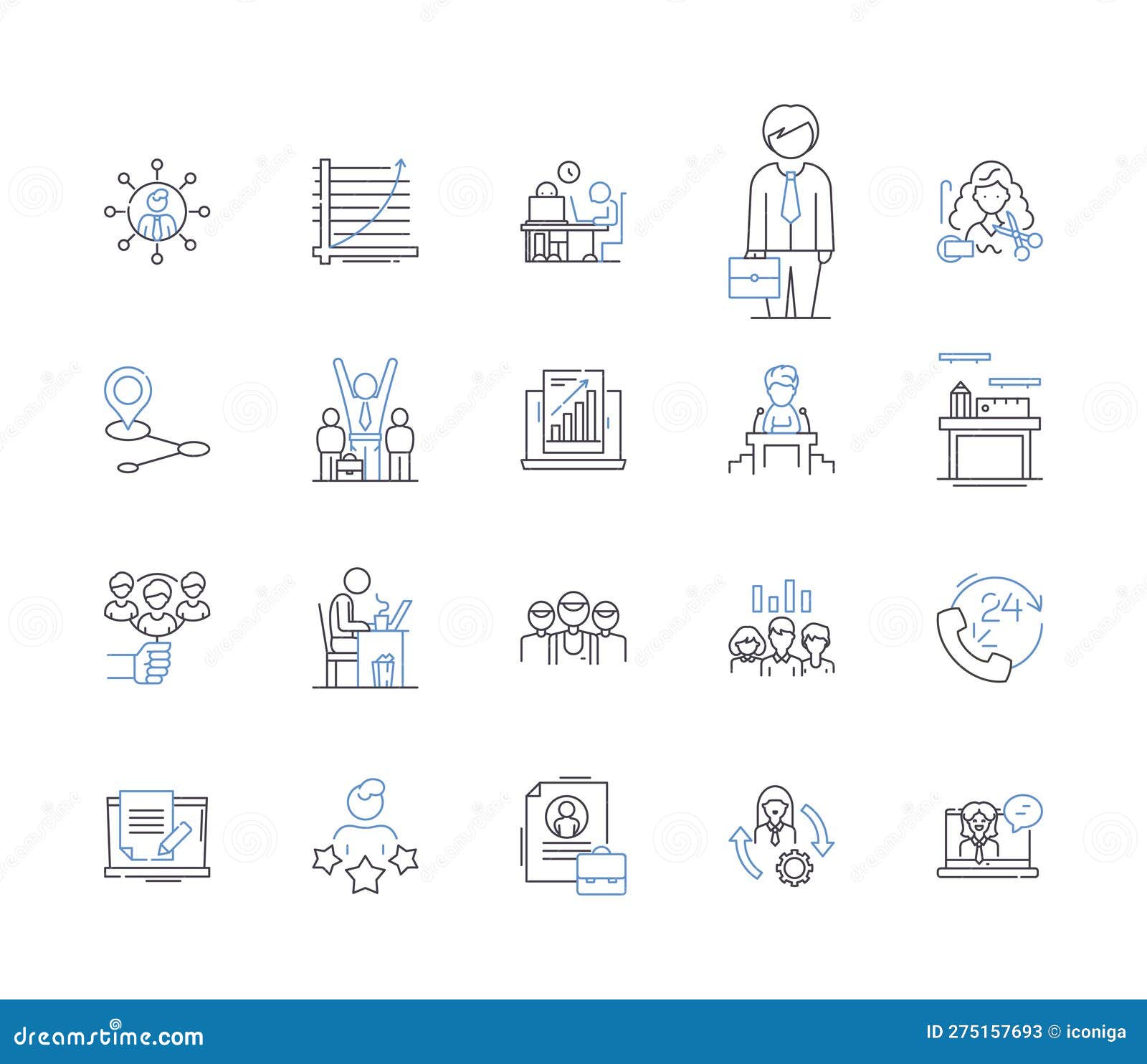 Empoyee Workflow Outline Icons Collection. Employee, Workflow ... Empoyee Workflow Outline Icons Collection. Employee, Workflow ...