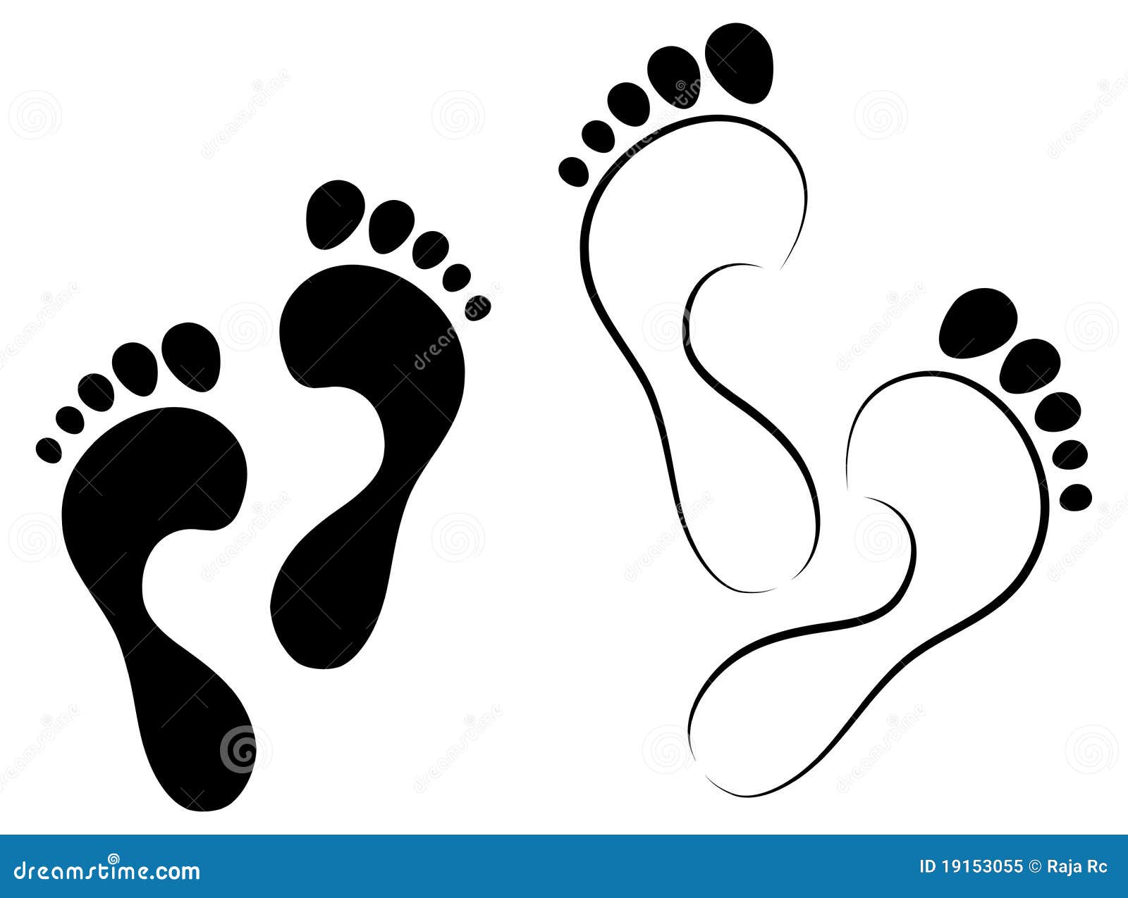 Empreinte de pas illustration stock. Illustration du amusement - 19153055