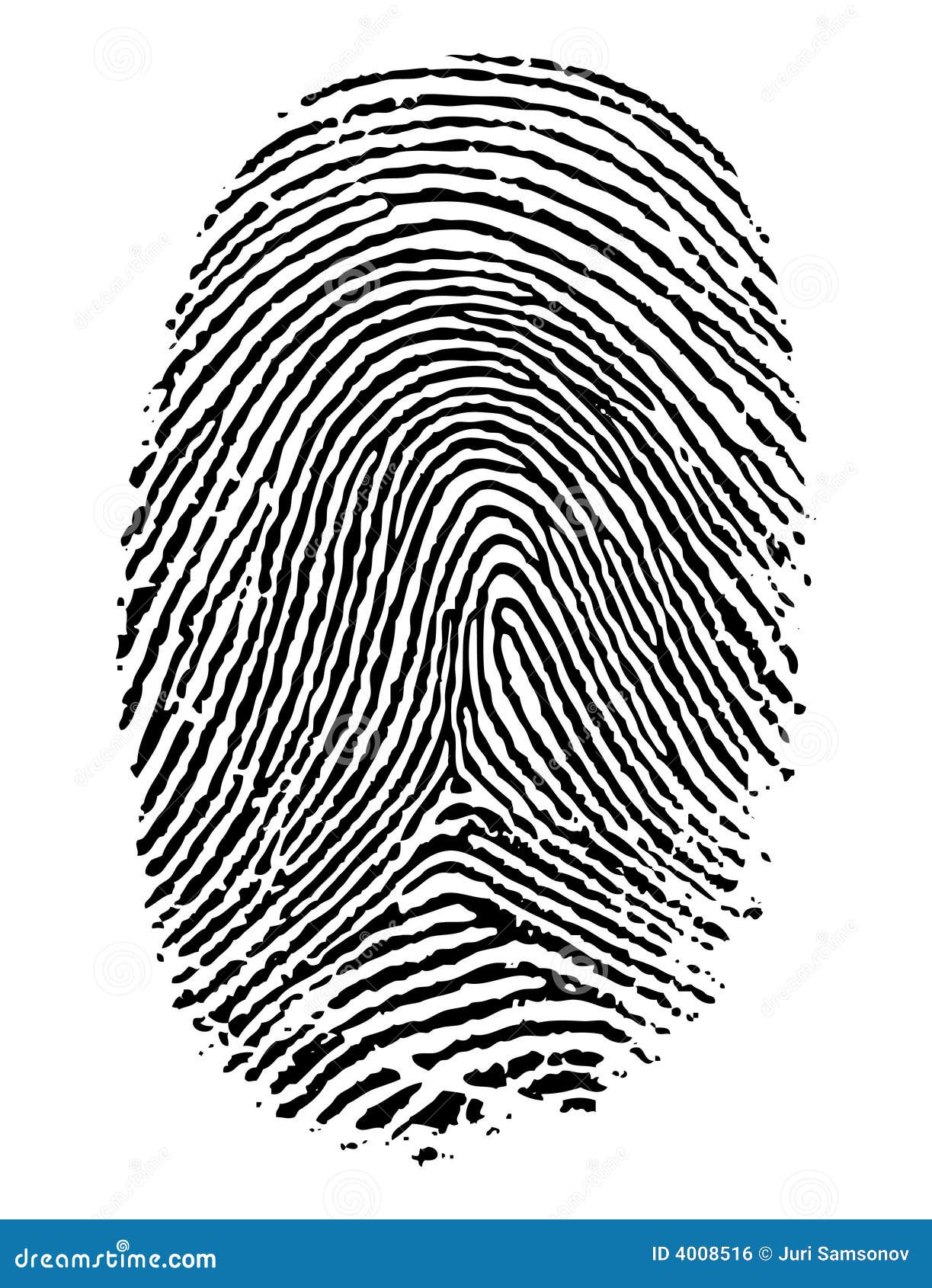 Empreinte digitale. illustration de vecteur. Illustration du ...