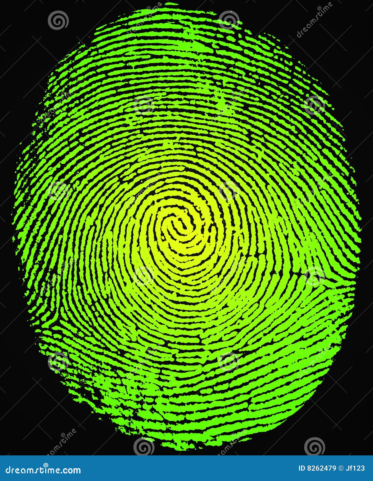 Empreinte digitale illustration stock. Illustration du crime - 8262479