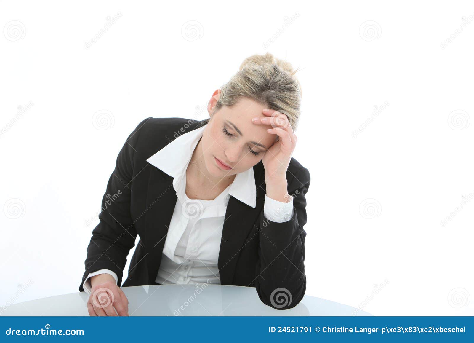 Empresaria Desanimada Dejected Imagen de archivo - Imagen de atractivo ...