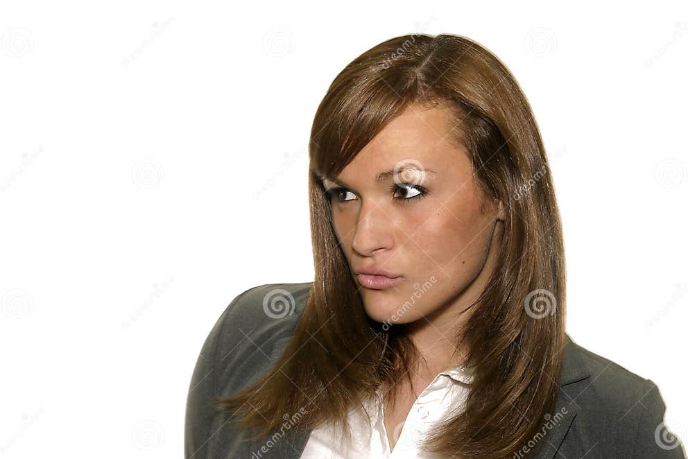 Empresaria intensa imagen de archivo. Imagen de hembra - 984867