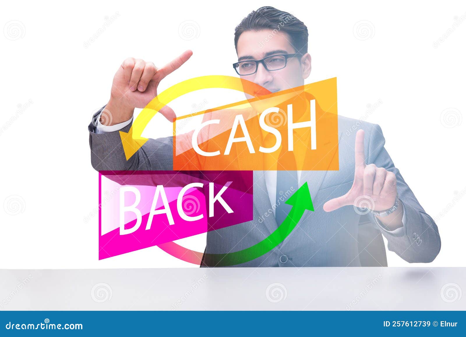 Empresario En El Concepto De Reembolso Imagen de archivo - Imagen de ...