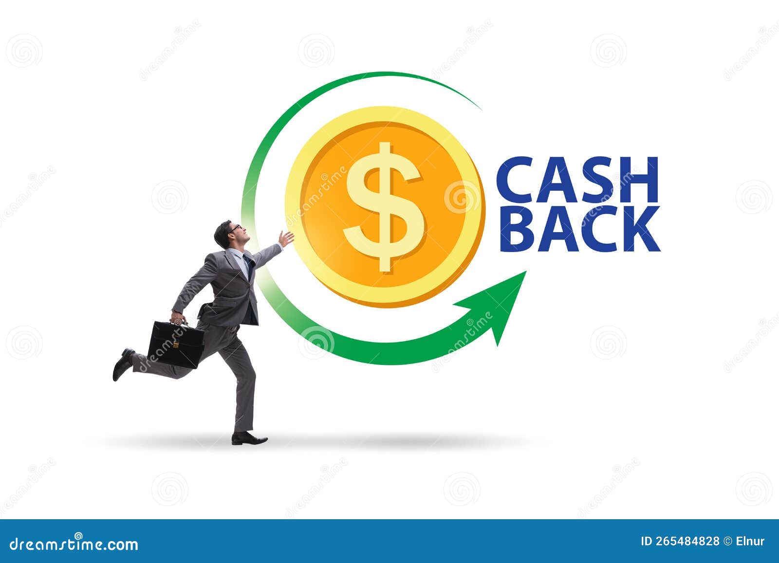 Empresario En El Concepto De Reembolso Foto de archivo - Imagen de ...