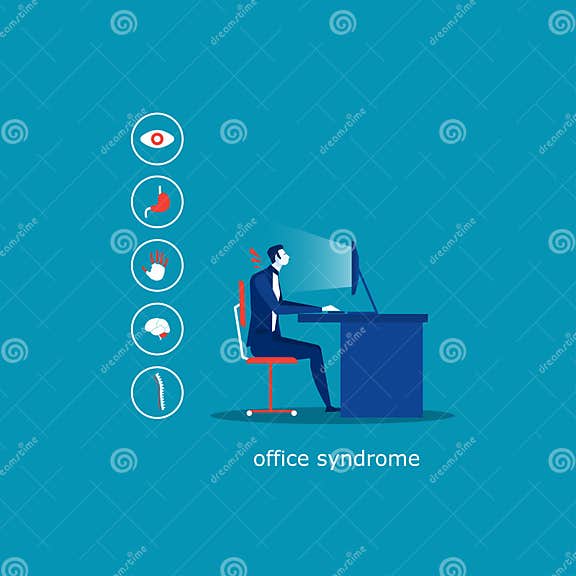 Empresario Sentado En La Silla Infografía Del Síndrome Ilustración del ... Empresario Sentado En La Silla Infografía Del Síndrome Ilustración del ...