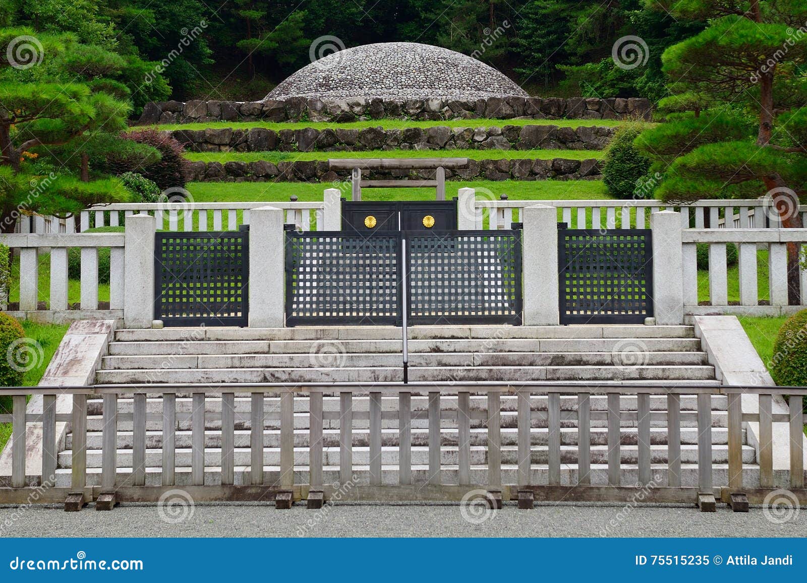 Empress Kojun`s Tomb, Hachioji, Japan Stock Image | CartoonDealer.com ...
