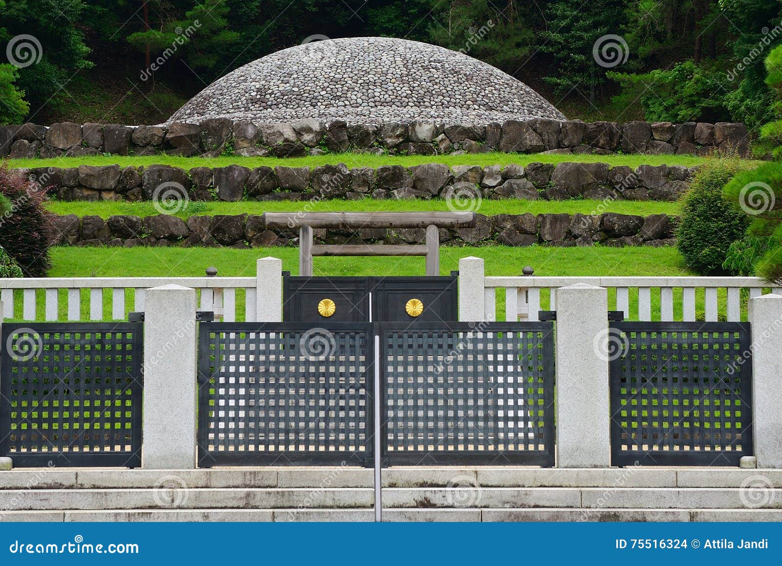 Empress Kojun`s Tomb, Hachioji, Japan Stock Image | CartoonDealer.com ...