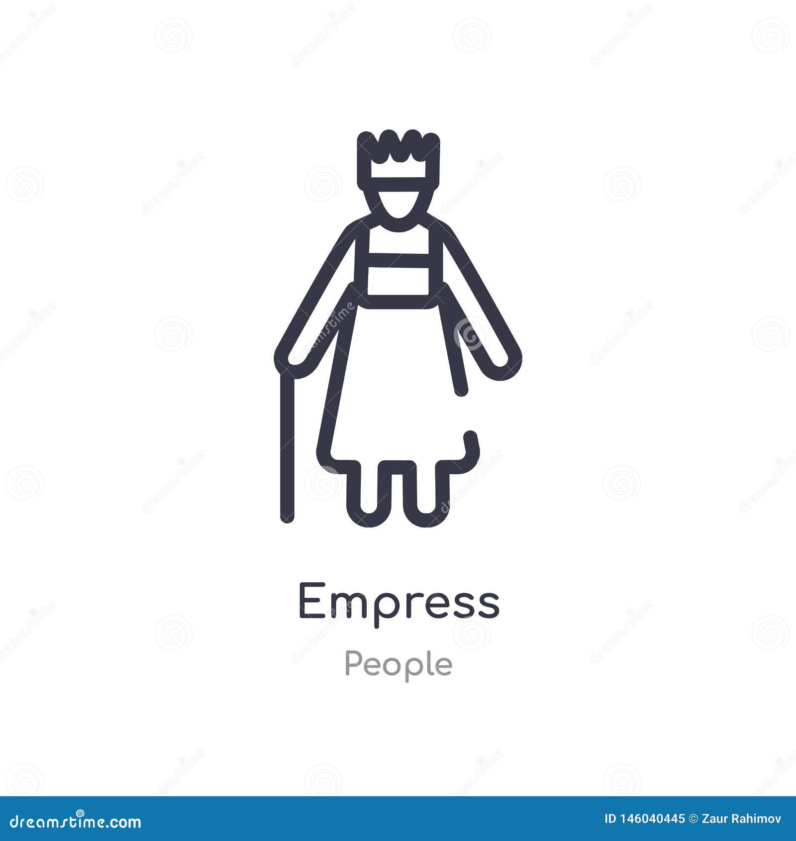Empress Icon On White Background. Simple Element Illustration From ...